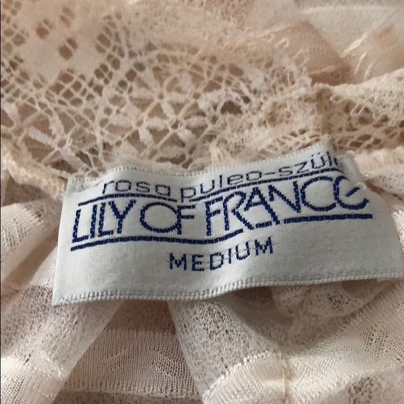 LILLY OF FRANCE | Intimates & Sleepwear | Vintage Ivory Sheer Ribbon ...